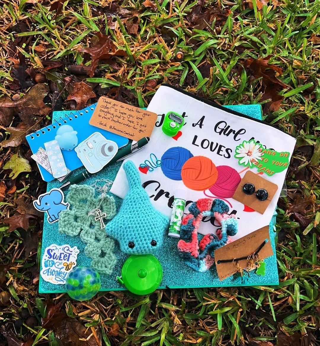 Crochet Theme Mystery Gift Box With Mystery Stitch Markers and Optional ...