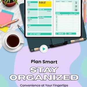 Sleek Digital Daily Planner | Instant Download | Reusable ...