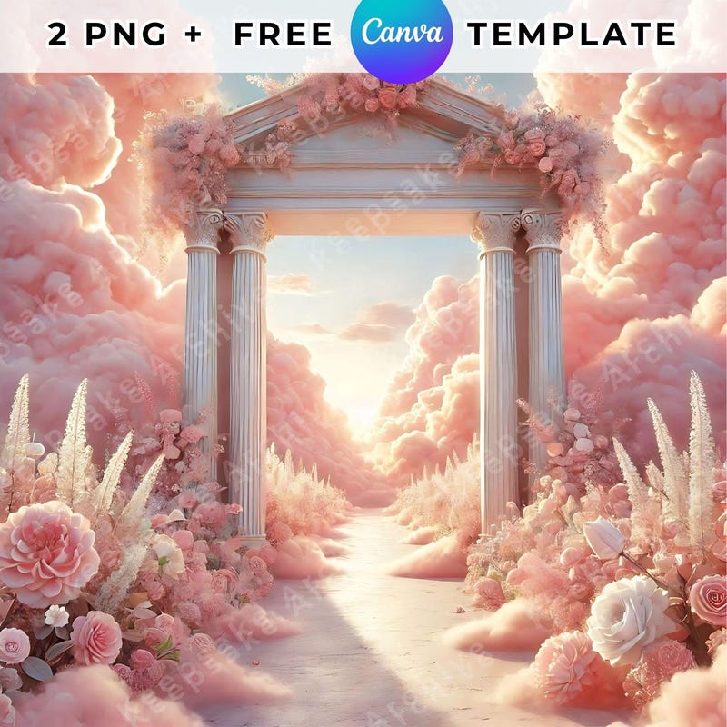 Pink Heaven Background - Etsy