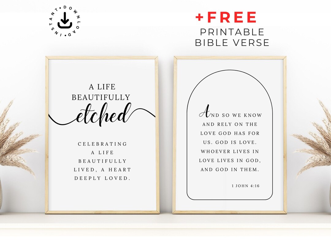 Memorial Table Sign Memorial Verse Poem Memorial Keepsake Celebration ...