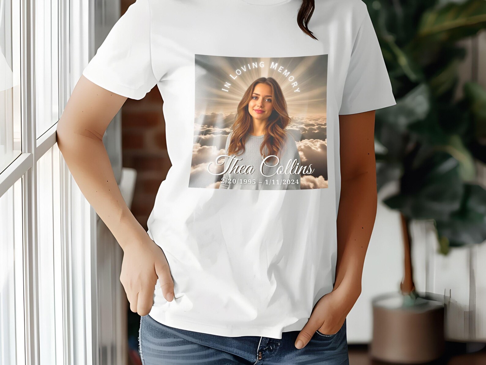 Customizable Memorial Photo Sunset Heaven Background 5 Pre Designed ...