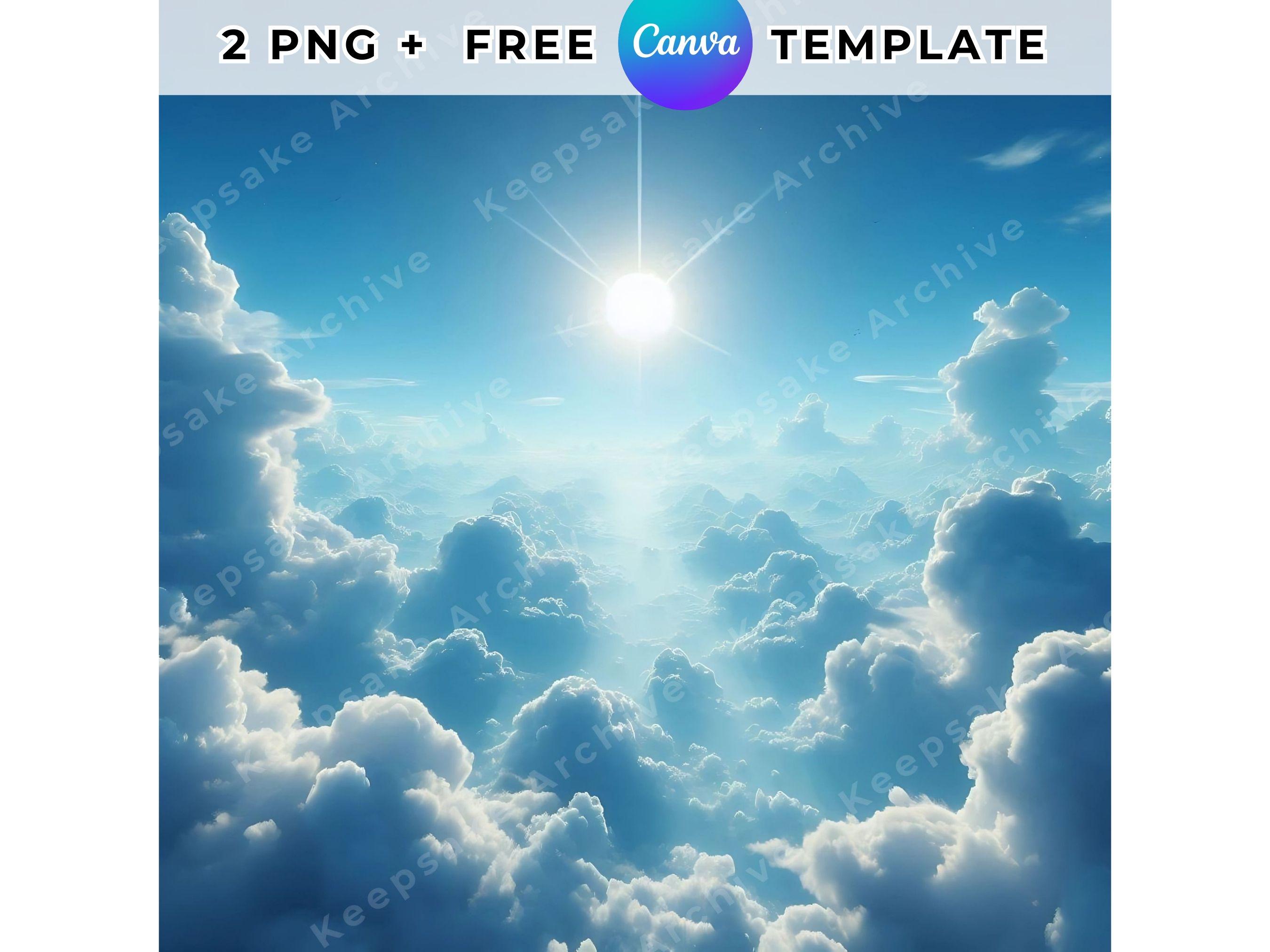 2 Blue Memorial Background PNG Angel Wings Heaven Background Rest in ...