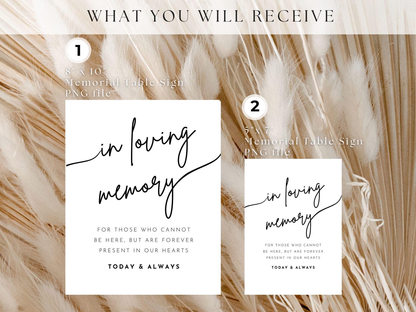 In Loving Memory Wedding Sign Memorial Table Sign Wedding Sign ...