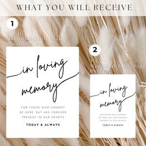 In Loving Memory Wedding Sign Memorial Table Sign Wedding Sign ...