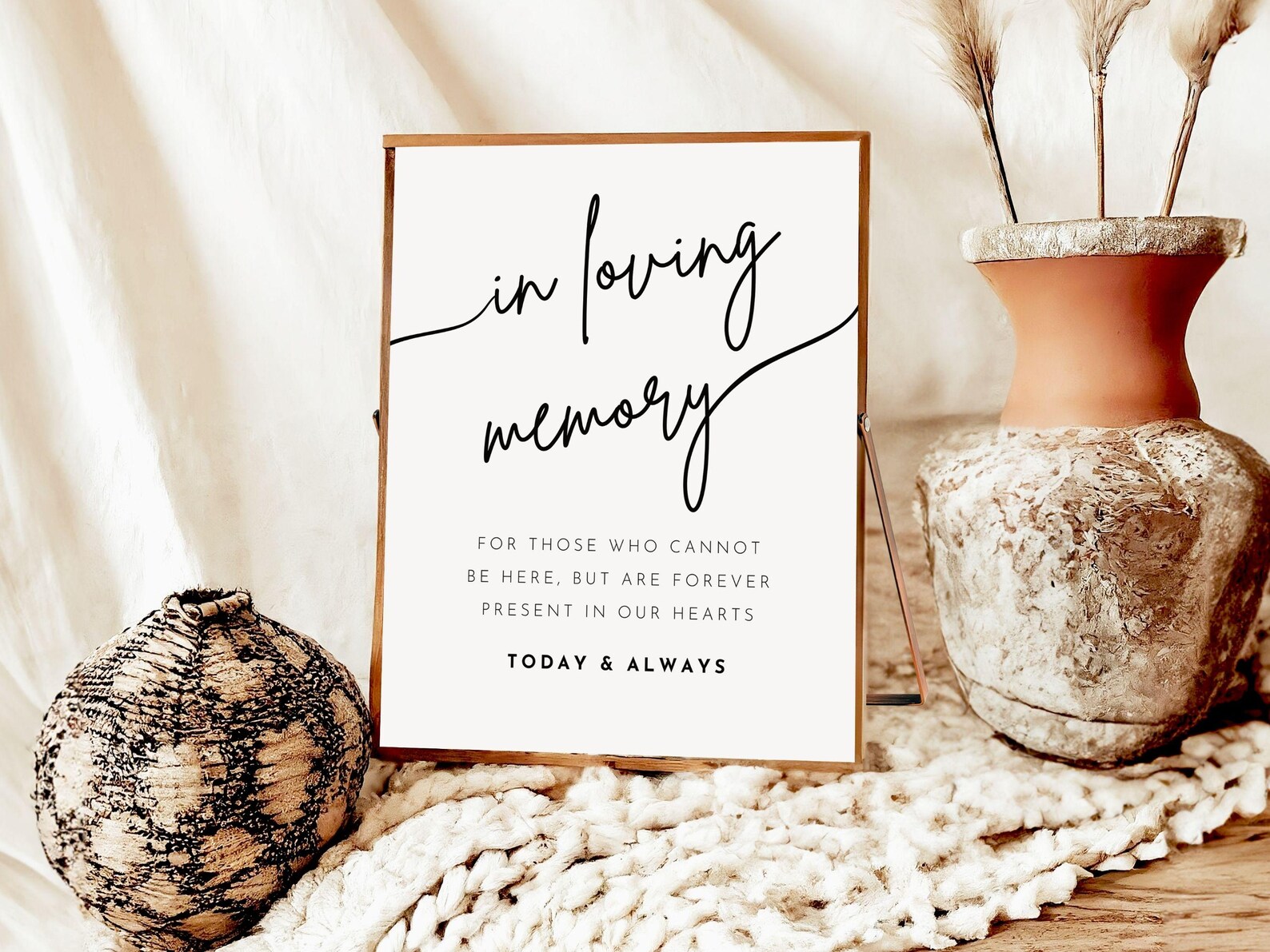 In Loving Memory Wedding Sign Memorial Table Sign Wedding Sign ...