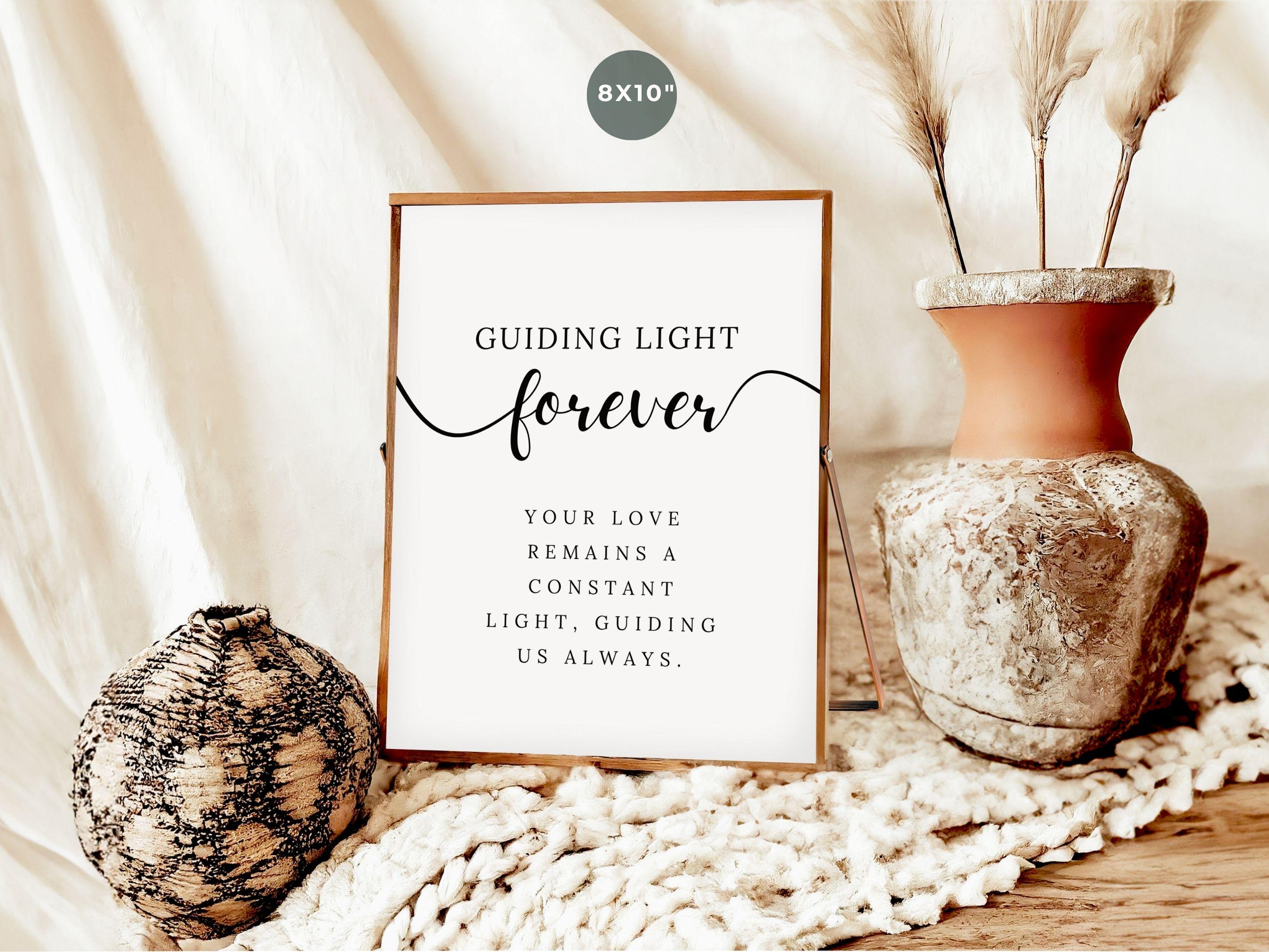 Memorial Table Sign Memorial Verse Funeral Printable Memorial Keepsake ...