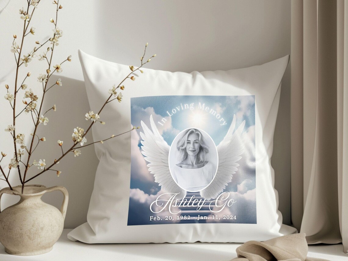 Editable Memorial Photo Template Stairway to Heaven Memorial Picture ...