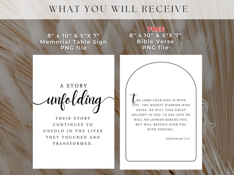 Memorial Table Sign Digital Download Poem for Funeral Printable ...