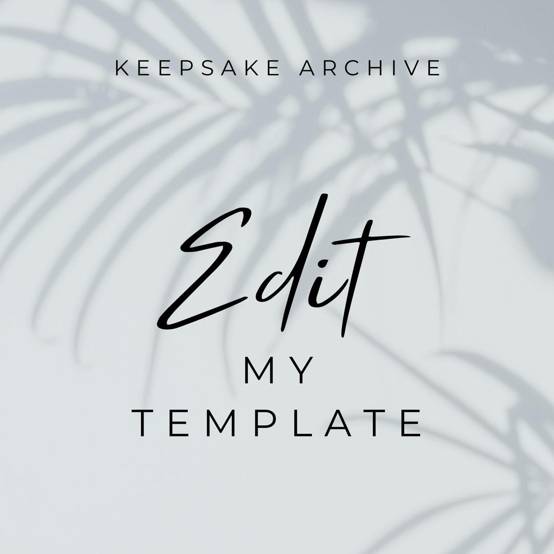 Edit My Template Add on Edit Customization Add on Editable Canva ...