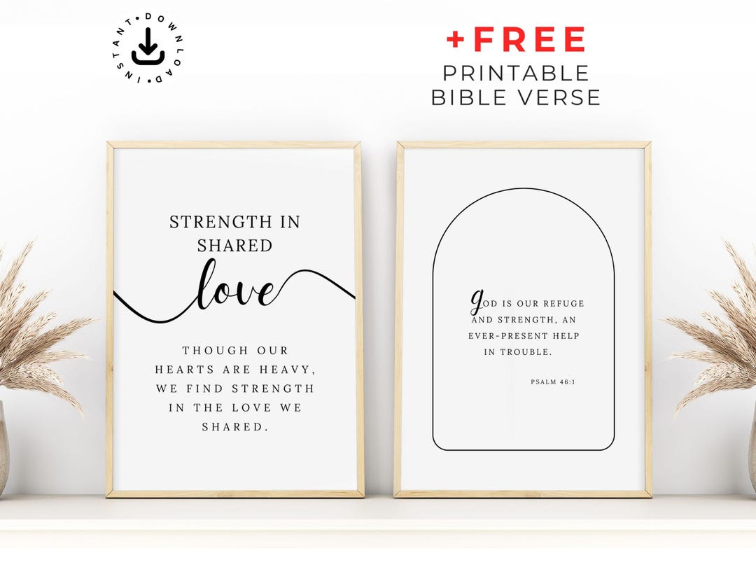 Memorial Table Sign Memorial Verse Funeral Prints Funeral Favor Sign ...