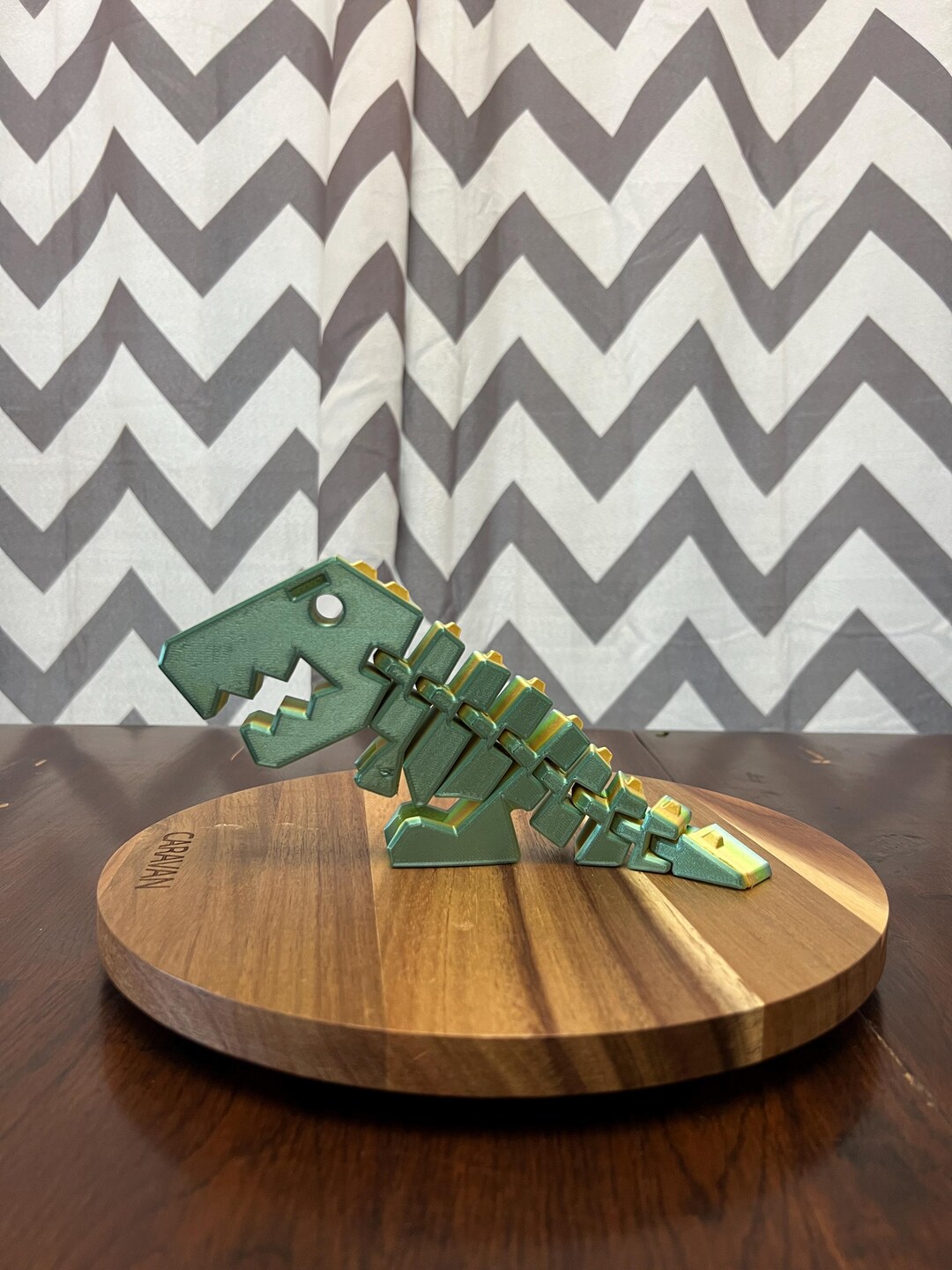 Customizable 3D Printed Articulated T-rex Fidget Toy - Etsy