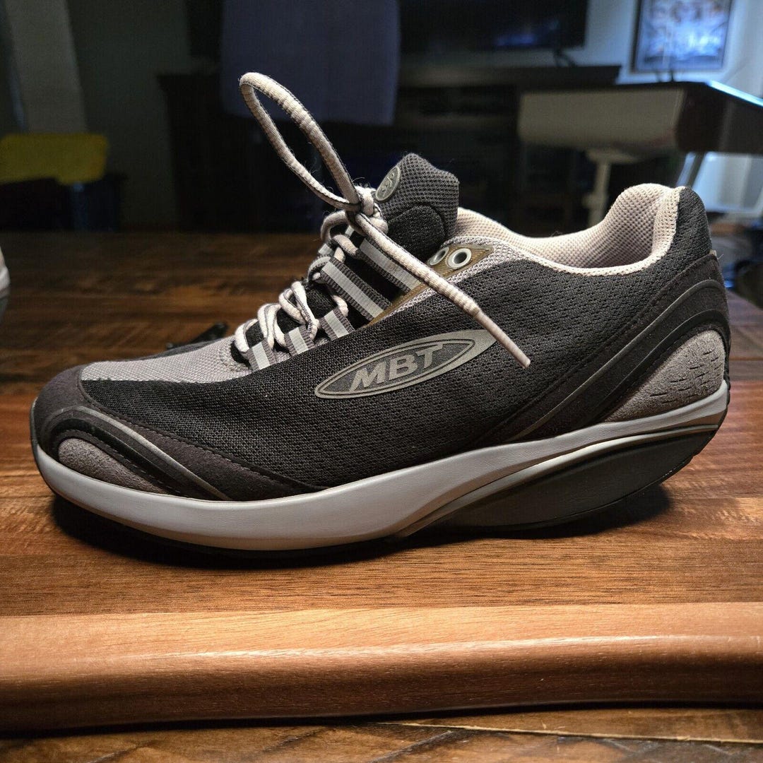 MBT Mahuta Sneakers Walking Toner Rocker Shoes Black Women's Size 5 5.5 ...