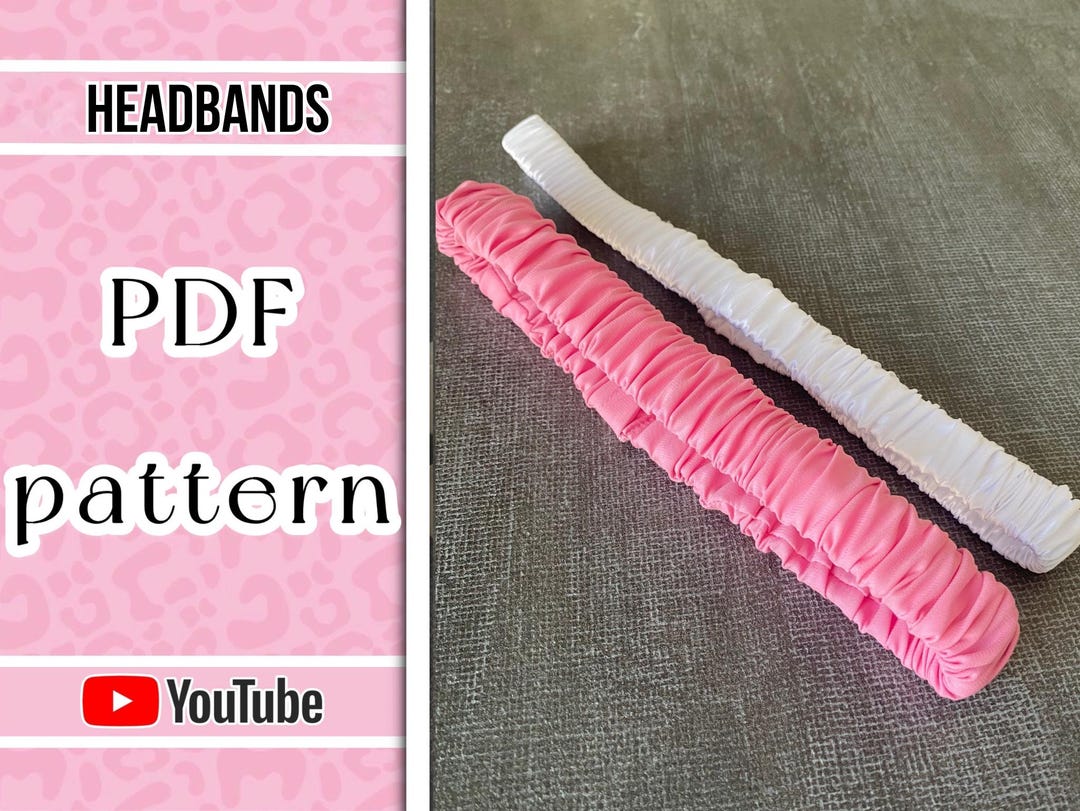 Headband PDF Pattern A4 Sewing Pattern Hair Accessories DIY - Etsy