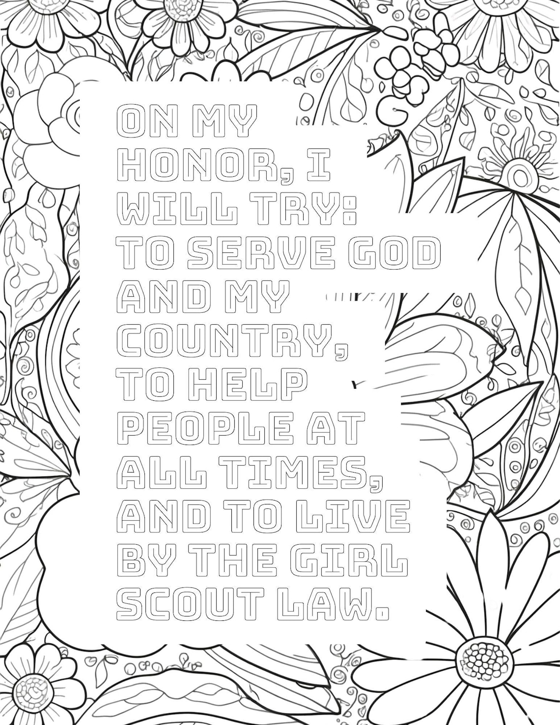 40 Girl Scouts Chibi Girl Coloring Pages | Anime Kid & Adult Coloring ...