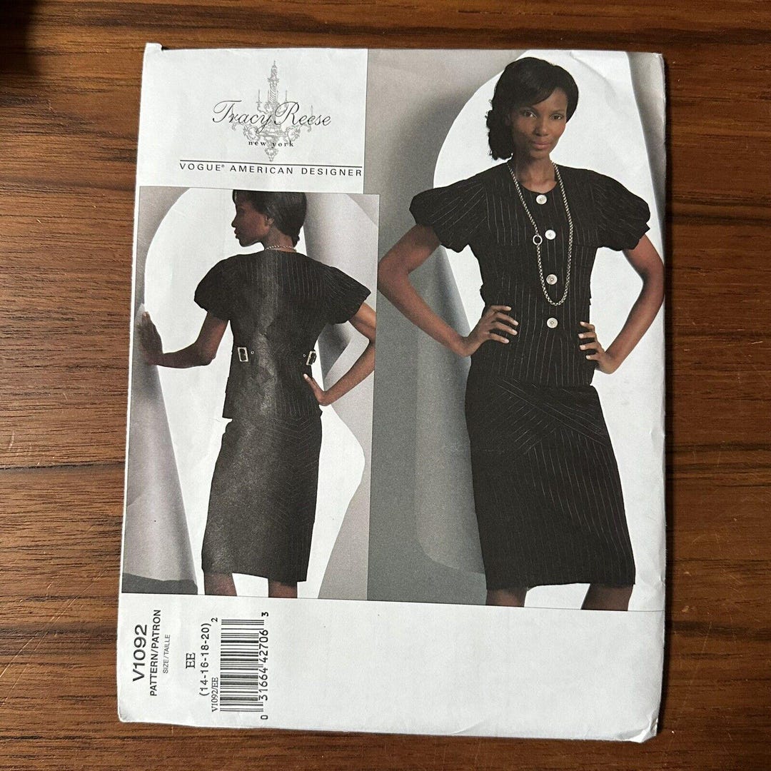 NEW Vogue Patterns Tracey Reese Vogue American Designer 14-20 V1092 - Etsy