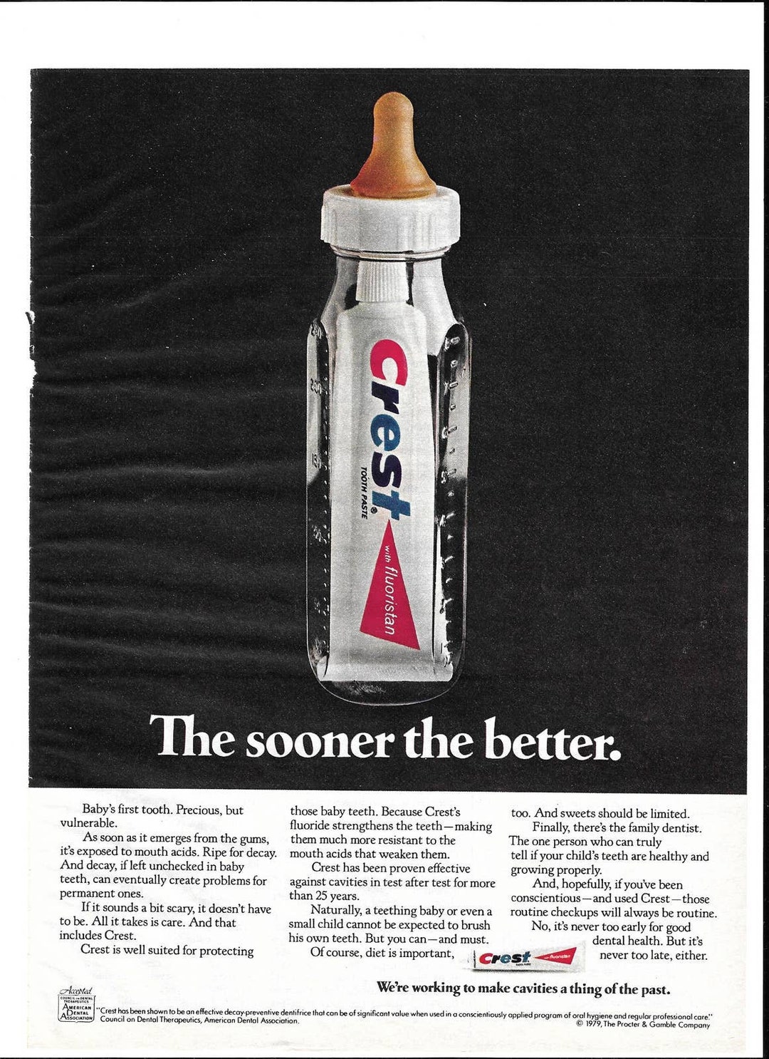 Vintage Print Ad 1979 Crest Toothpaste - Etsy