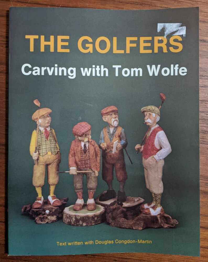 The Golfers Wood Carving Book Tom Wolfe - Etsy