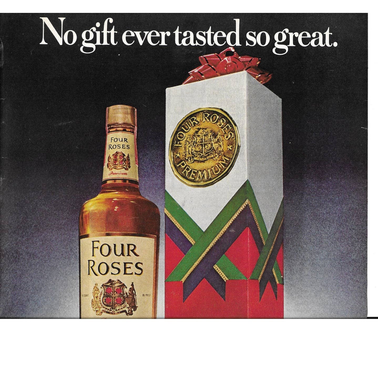 Vintage Print Ad 1971 Four Roses Whiskey - Etsy
