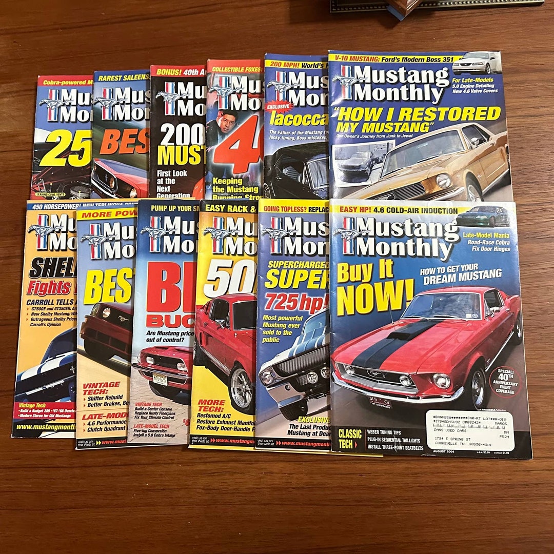 2004 Mustang Monthly Magazines Full Year - Etsy