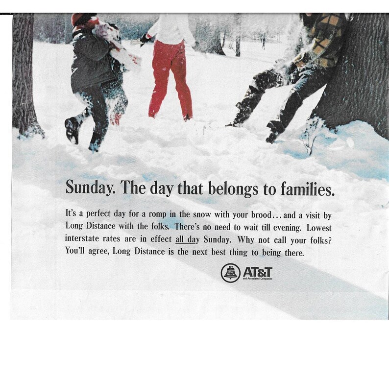 Vintage Print Ad 1967 AT&T - Etsy