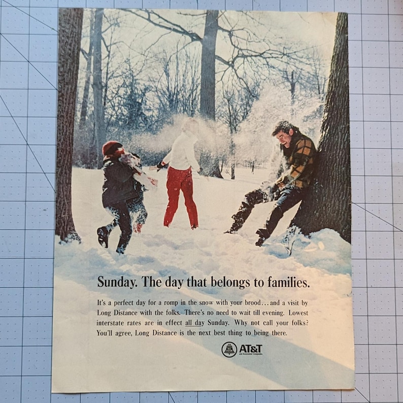 Vintage Print Ad 1967 AT&T - Etsy