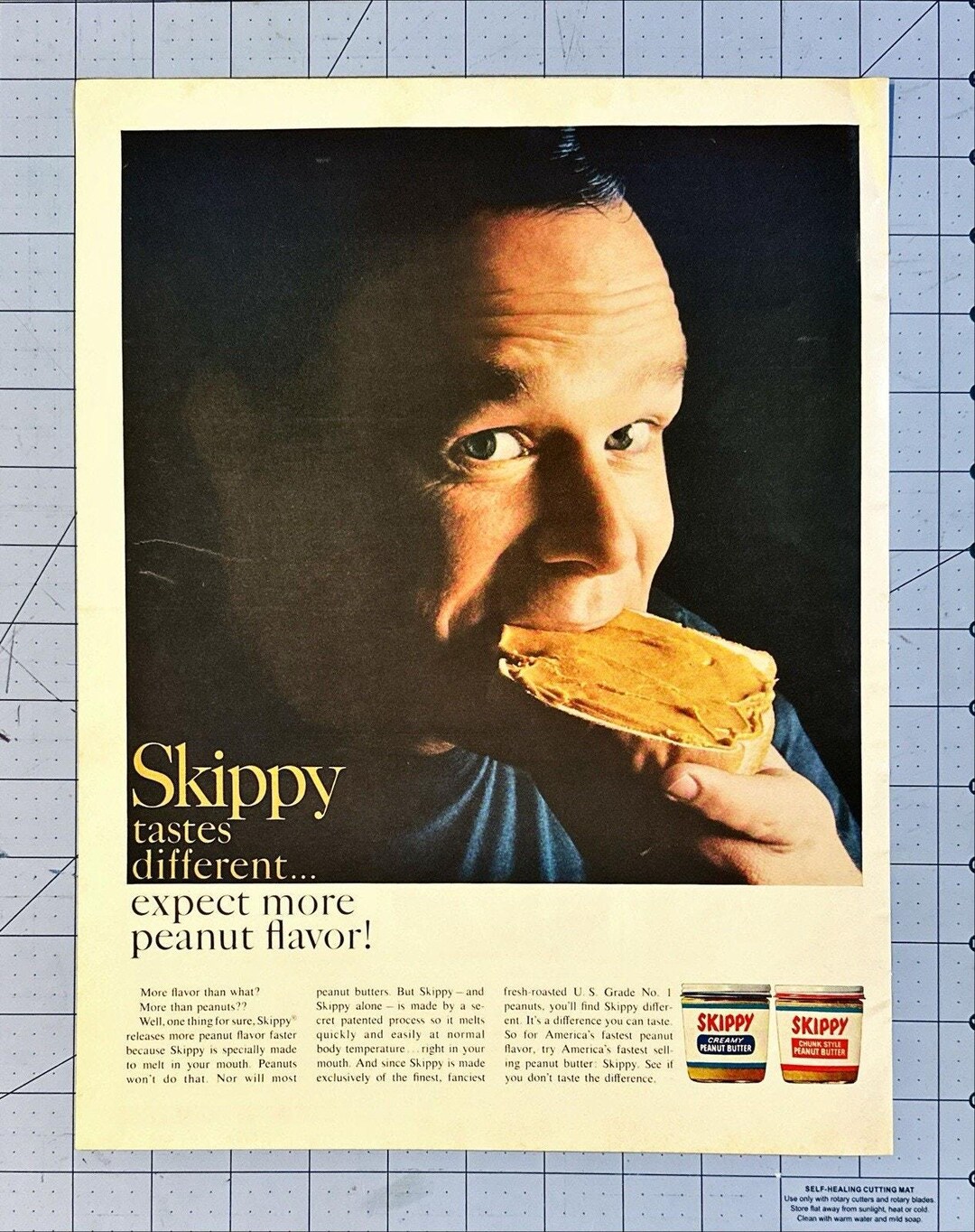 1966 Skippy Peanut Butter Ad Tastes Different Expect More Peanut Flavor ...