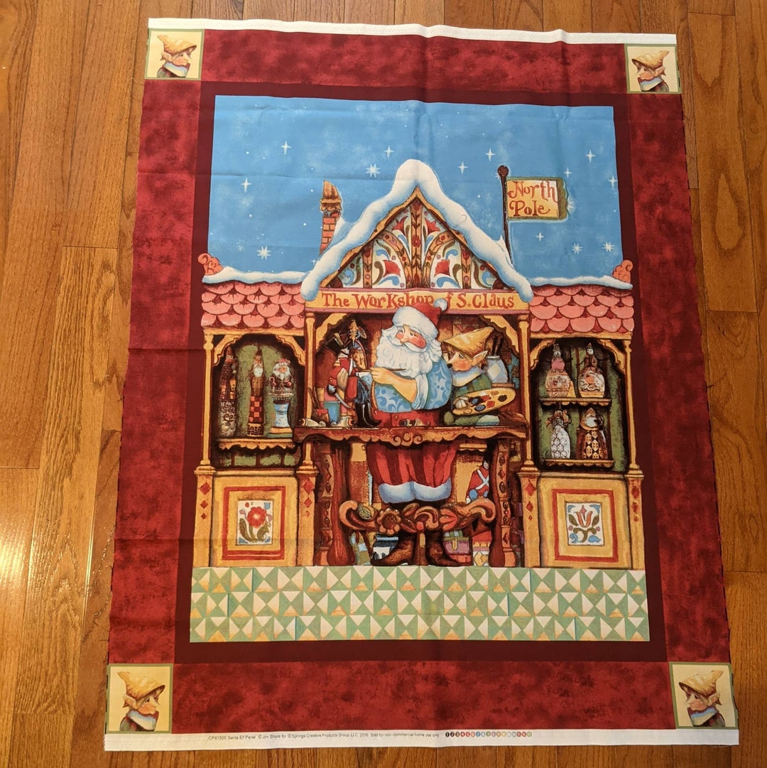 NEW Santa Elf Panel Christmas Sewing Fabric - Etsy