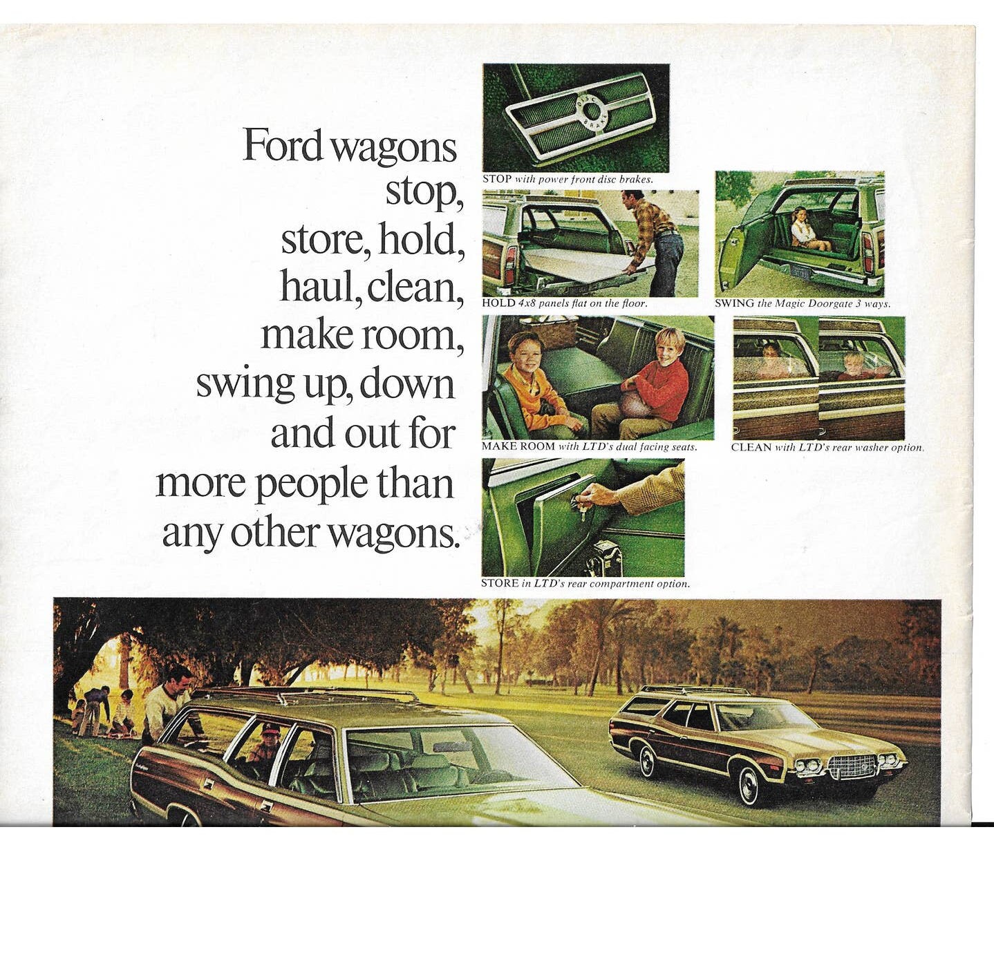 Vintage Print Ad 1972 Ford Wagon - Etsy