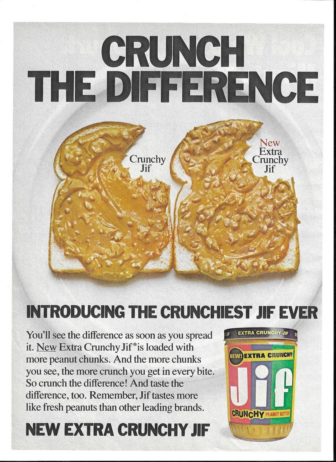 Vintage Print Ad 1979 Jif Peanut Butter - Etsy