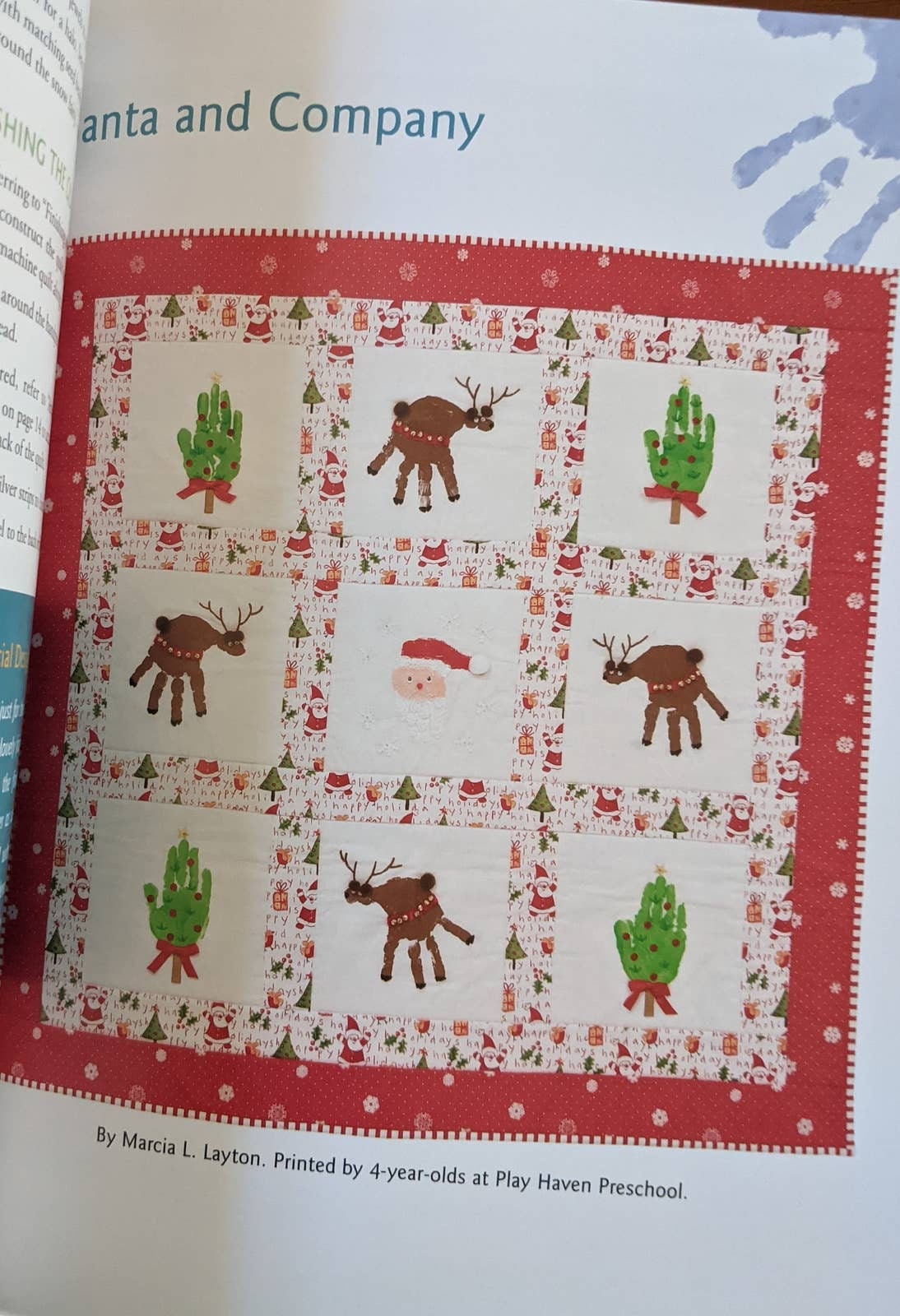 Calendar Kids Handprint Quilts Pattern Book - Etsy