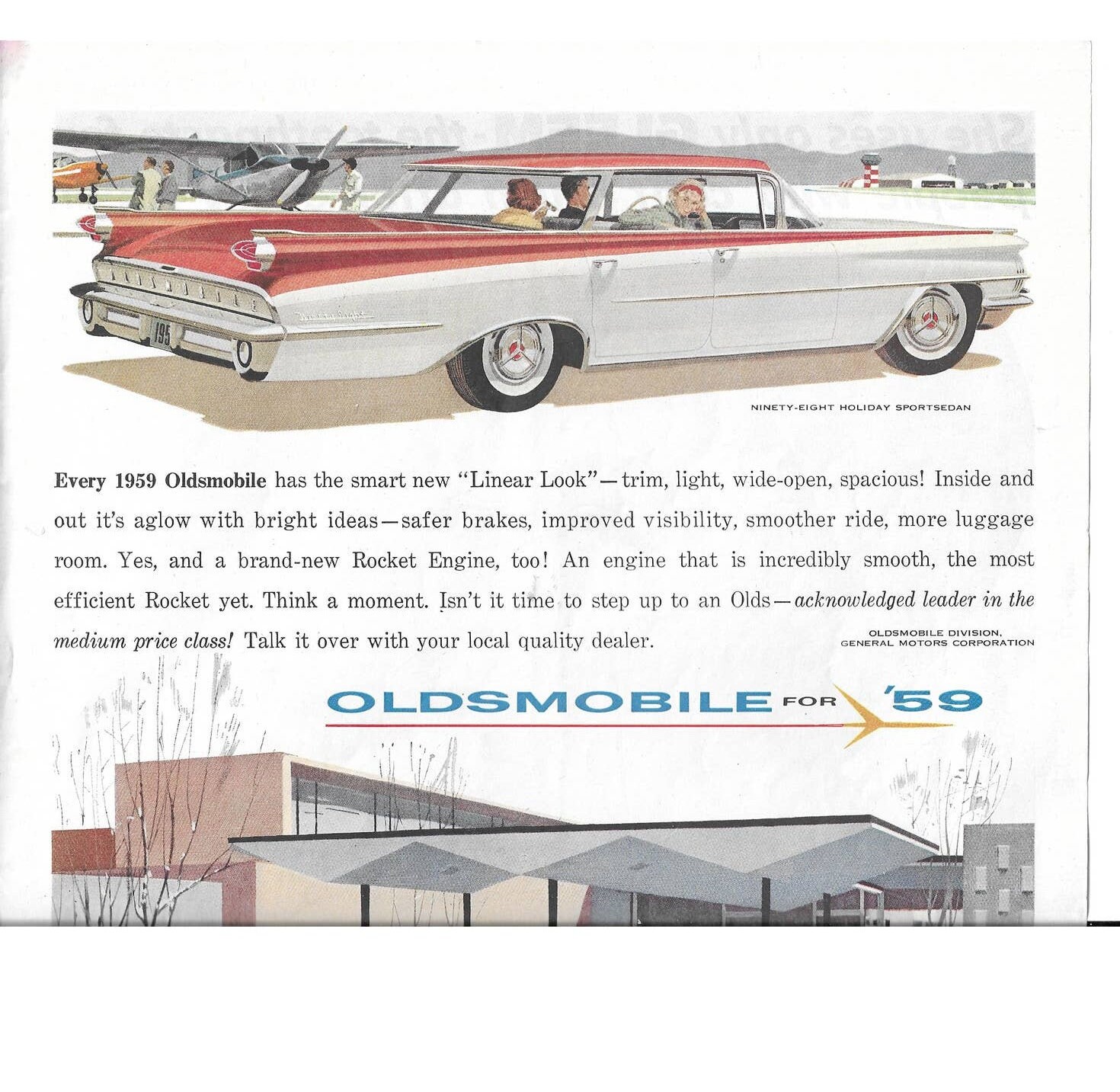 Vintage Print Ad 1959 Oldsmobile - Etsy