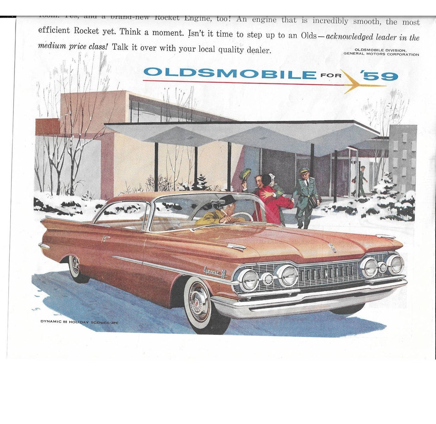 Vintage Print Ad 1959 Oldsmobile - Etsy