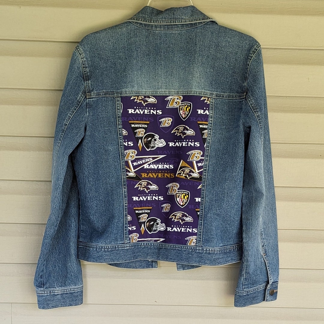 Customized NFL Upcycled Denim Jacket - Etsy