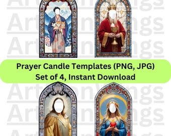 PNG Prayer Candle Templates (set of 4), JPEG Prayer Candle Templates ...