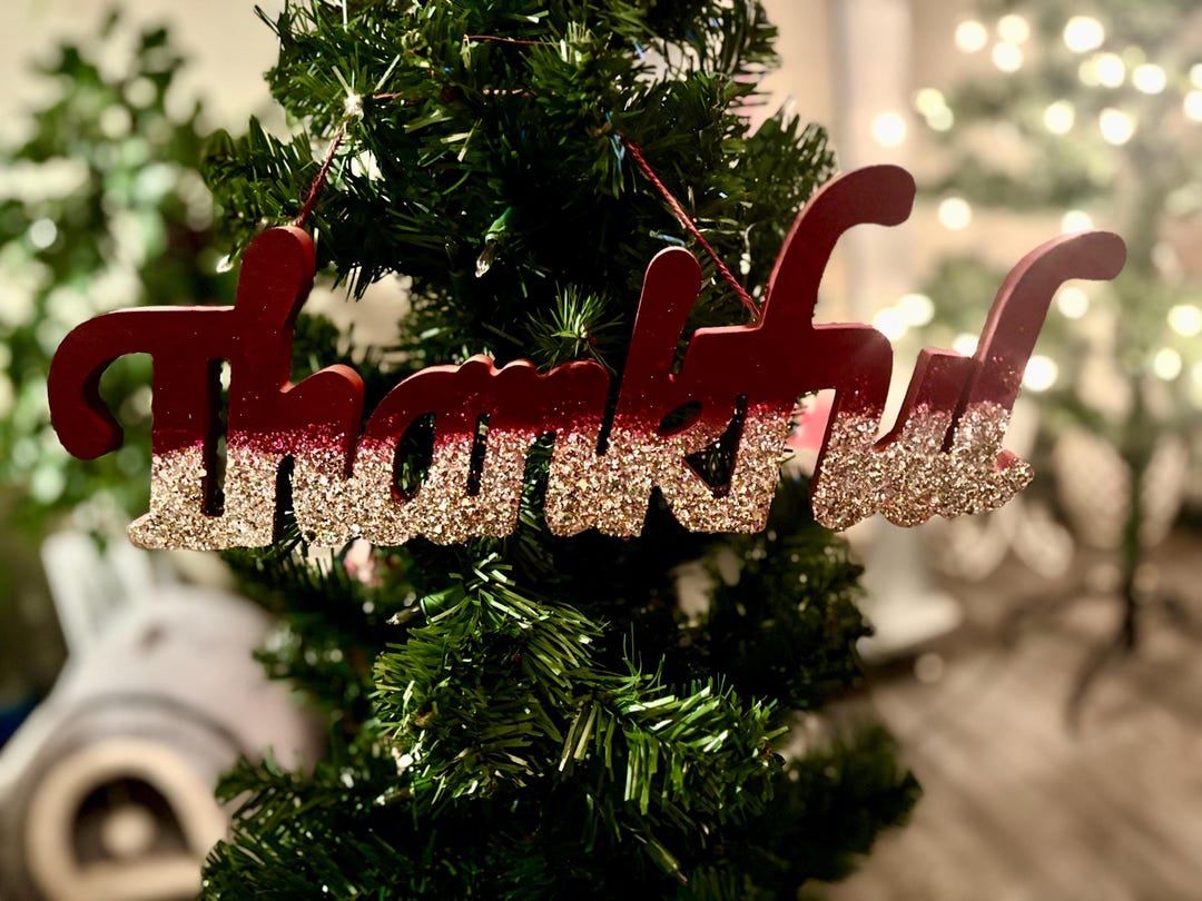 Wooden Cursive Family Hanging Sign | Handpainted Silver and Gold Ombré ...