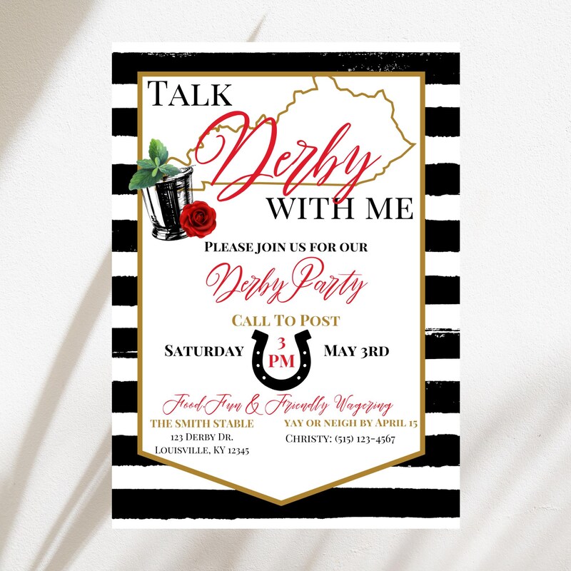 Kentucky Derby Flyer - Etsy