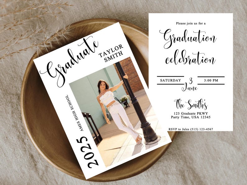 Editable Graduation Welcome Poster: Instant Download - Etsy