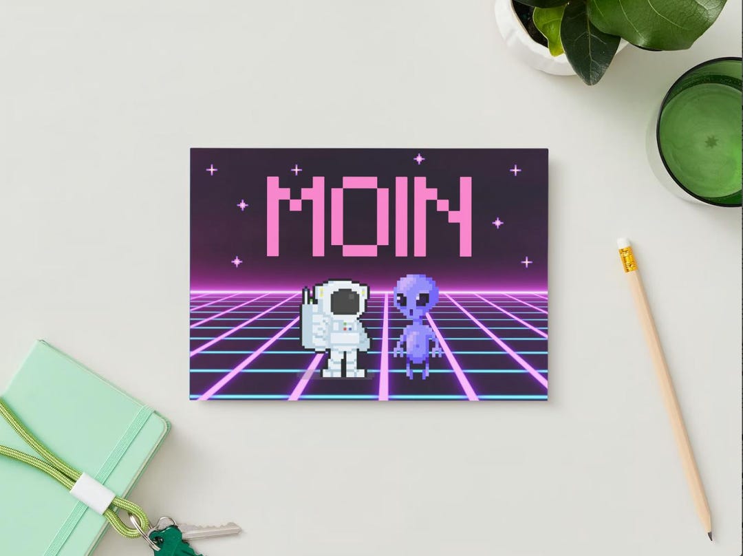 Hello Alien JPG PNG PDF Svg - Etsy