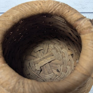 Woven Banana Leaf Husk Basket - Primitive Rustic Style Centerpiece Boho ...