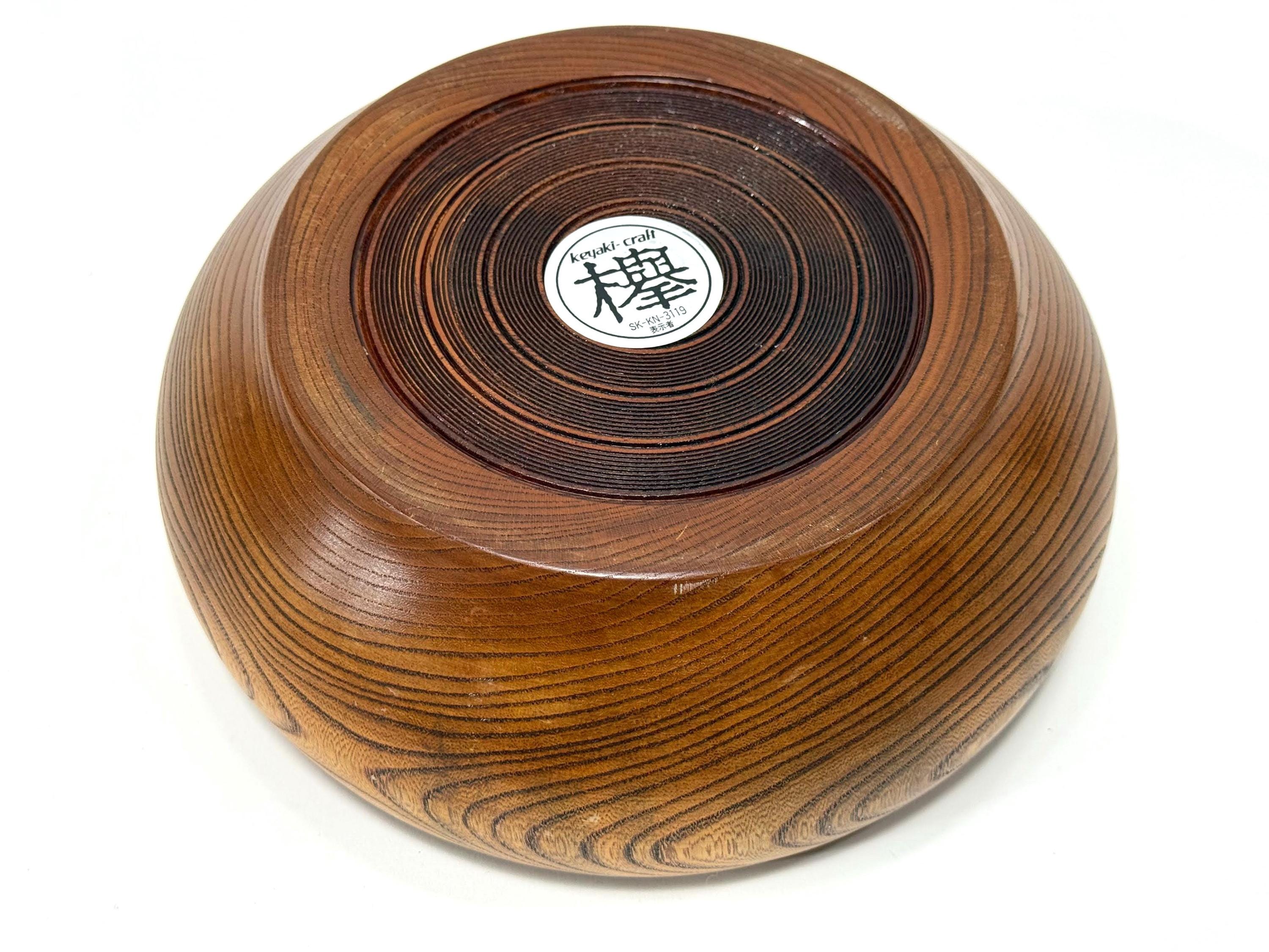 Japanese Keyaki Craft Zelkova Wood Bowl 8" Diameter - Etsy