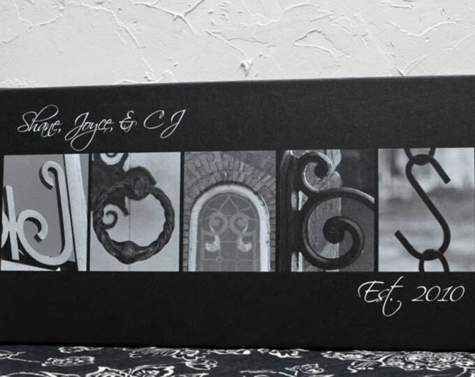 Name in A Frame Alphabet Letter Photography - Personalized Name Frame ...