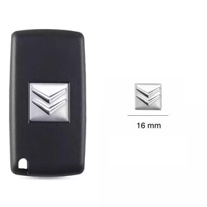 Logo Sticker Clé Citroen 16 mm Emblème Autocollant Voiture C2 C3 C4 C6 ...