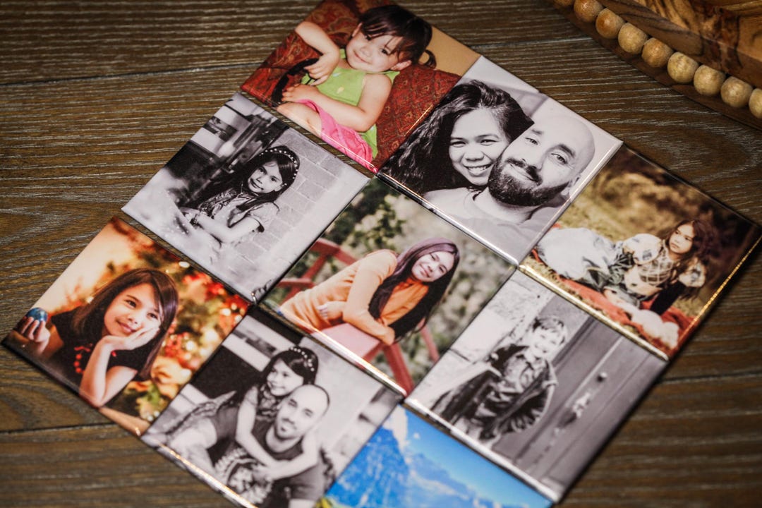 Personalized Photo Magnets – Custom Family Keepsake, Set of 9 - Etsy