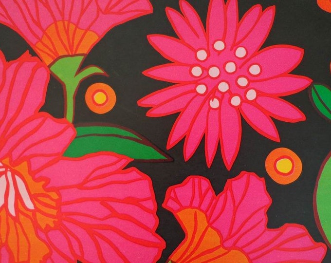 Vintage Gift Wrap Floral Print All Occasion 1970s Wrapping - Etsy