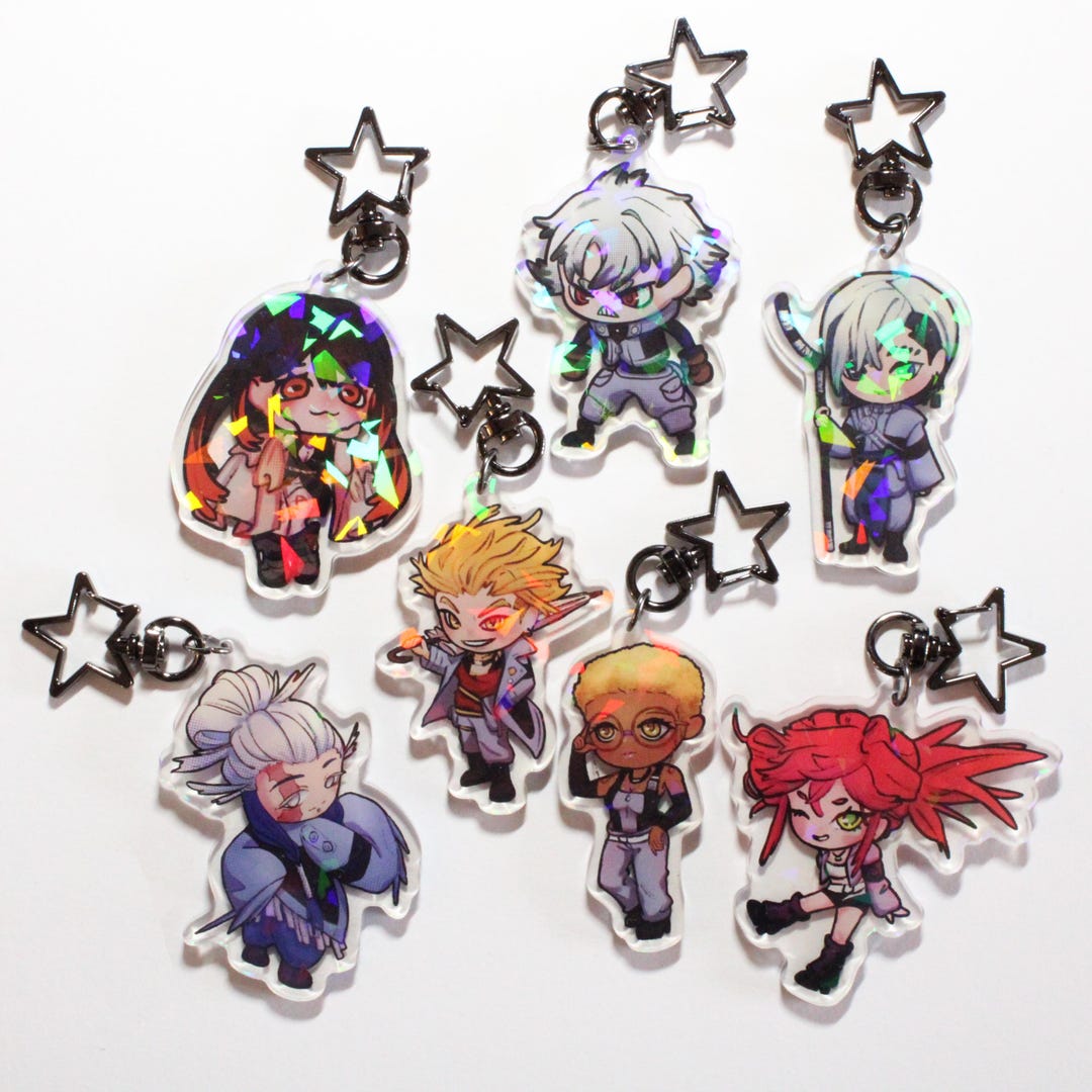 Gachiakuta Acrylic Charm: Rudo, Amo, Riyo, Tamzy, Enjin, Semiu and ...
