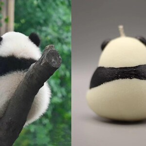 Hua Hua Panda Candle, Handcrafted Soy Wax, Adorable Icon, Perfect Gift ...