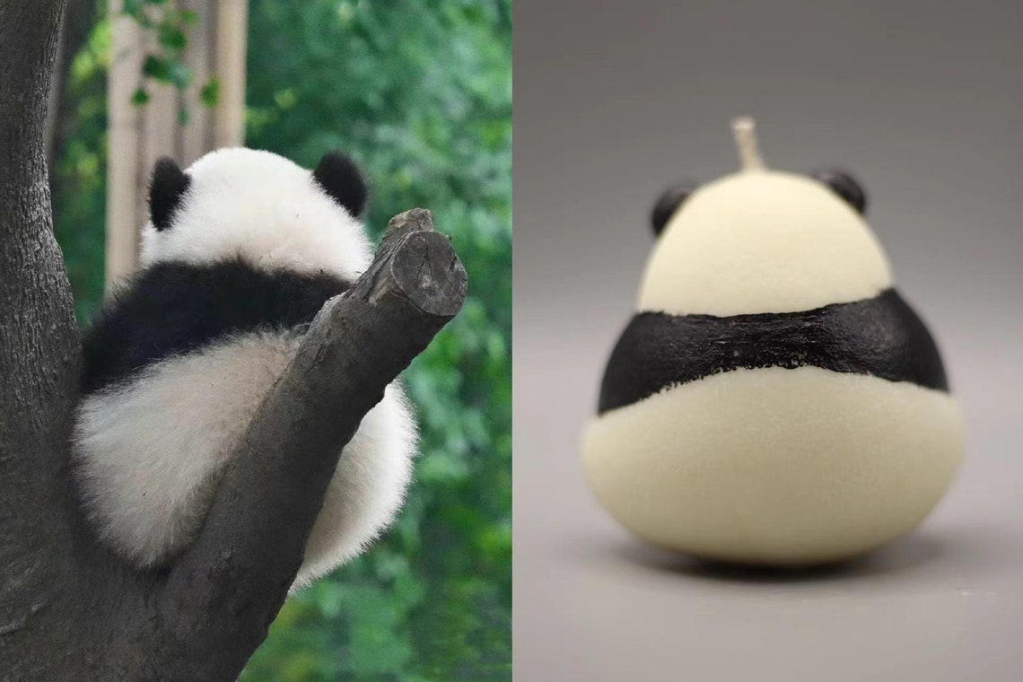 Hua Hua Panda Candle, Handcrafted Soy Wax, Adorable Icon, Perfect Gift ...