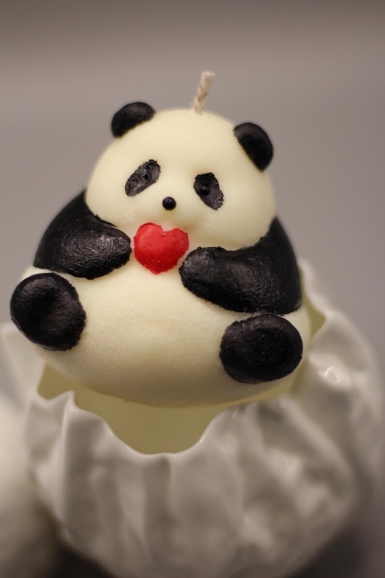 Hua Hua Panda Candle, Handcrafted Soy Wax, Adorable Icon, Perfect Gift ...