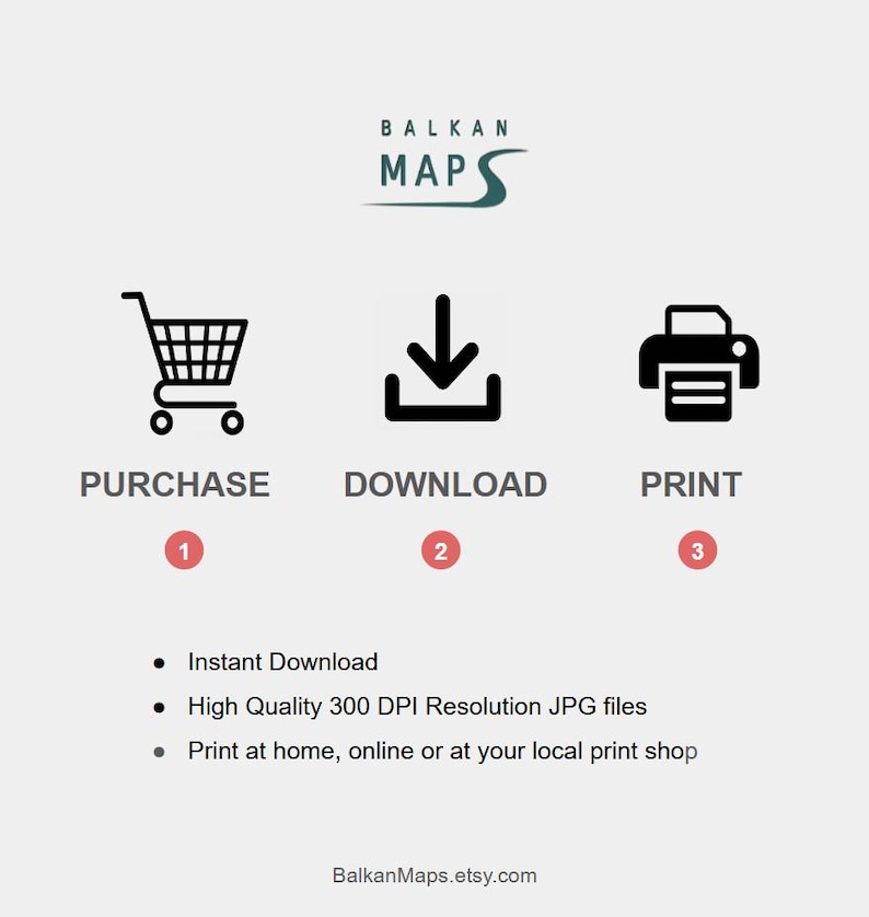 Custom Bajram Curri, Albania Map Poster | High Quality Downloadable ...