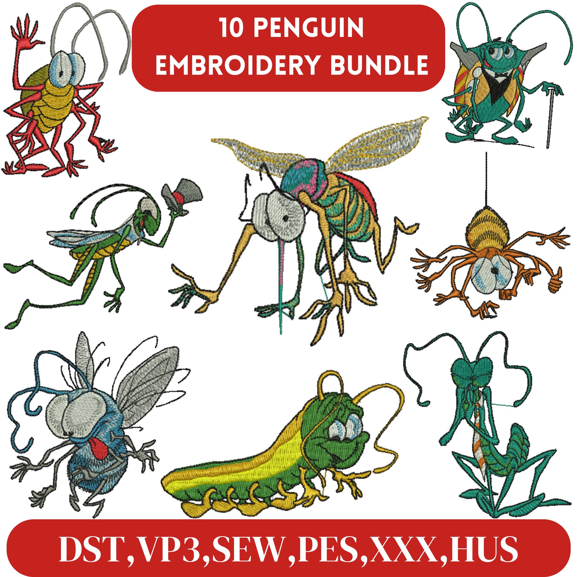 Bugs Embroidery Design, Ladybug Embroidery, Dragonfly Embroidery ...